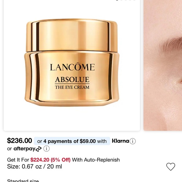 Lancome | Skincare | Lancome Absolue The Eye Cream Gold | Poshmark